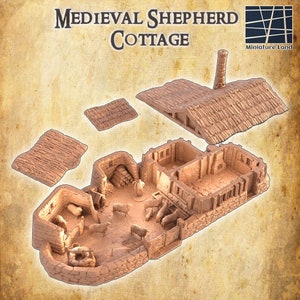 Medieval Shepherd Cottage - DND Aos Pathfinder Conquest Miniatureland ...