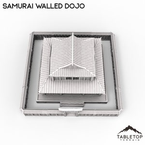 Walled Samurai Dojo - Test of Honor Bushido Tabletop Terrain 28mm 32mm ...