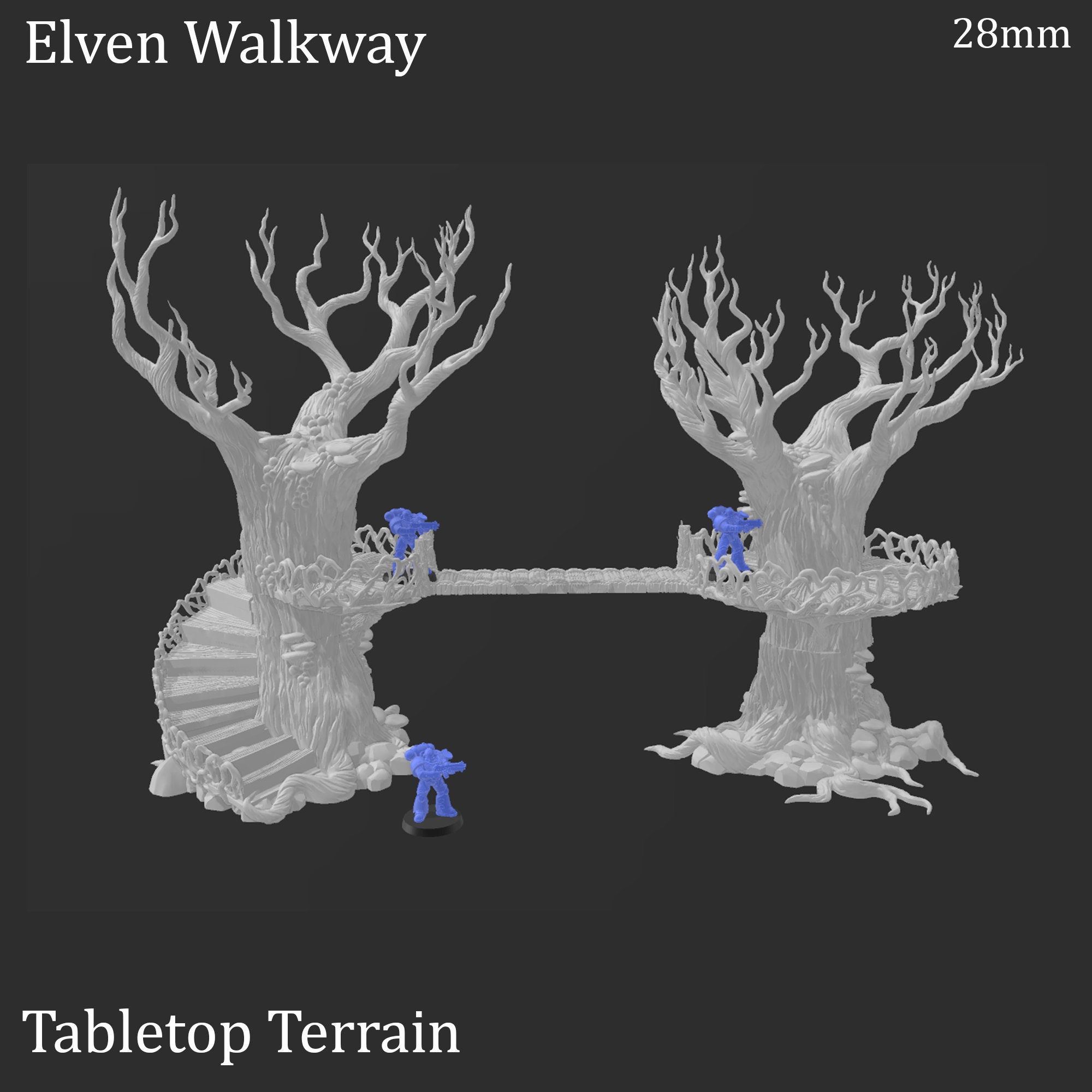 Elven Walkway Fantasy Terrain Fantasy Terrain DND Aos - Etsy