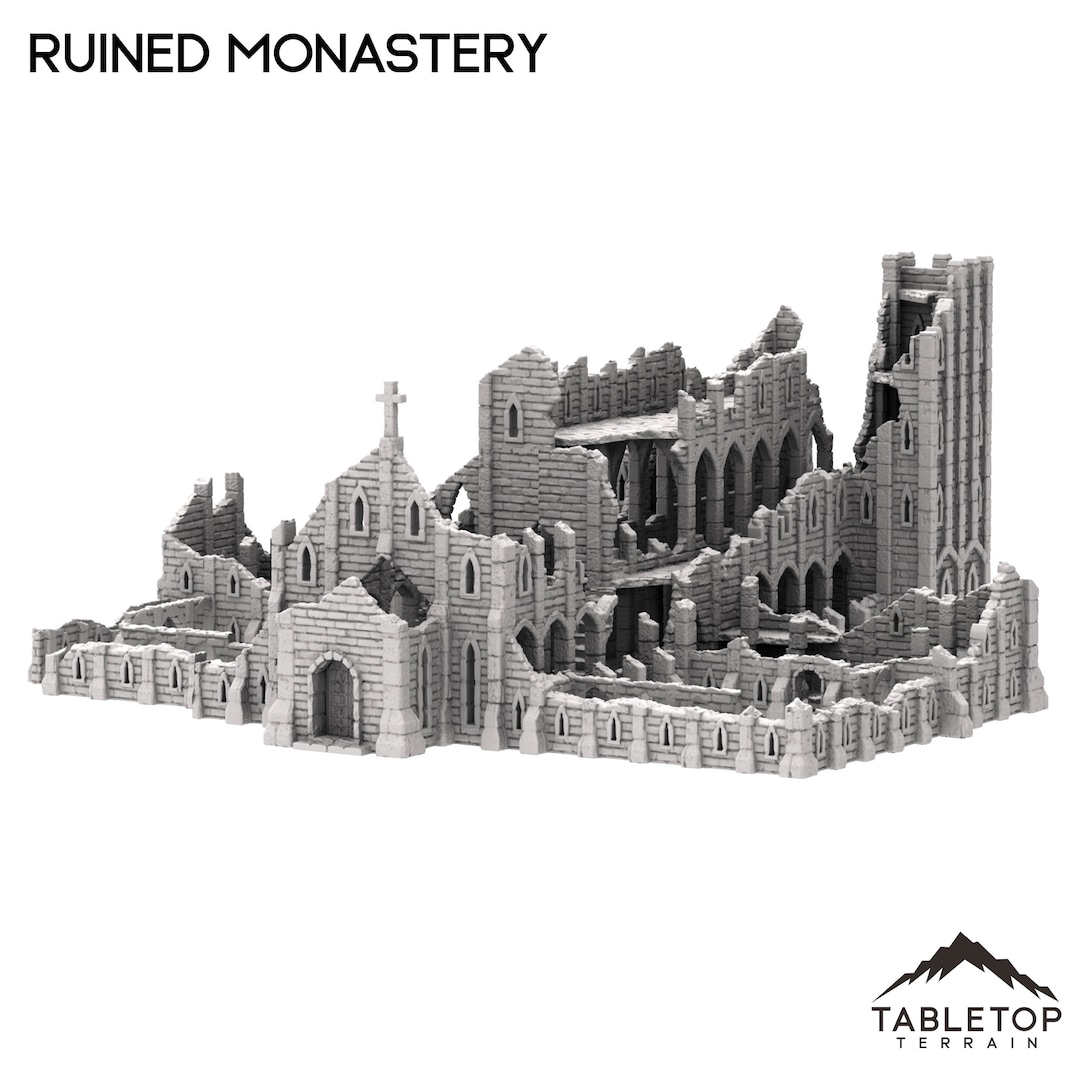 Ruined Monastery - DND Aos Pathfinder Conquest Miniatureland Tabletop ...