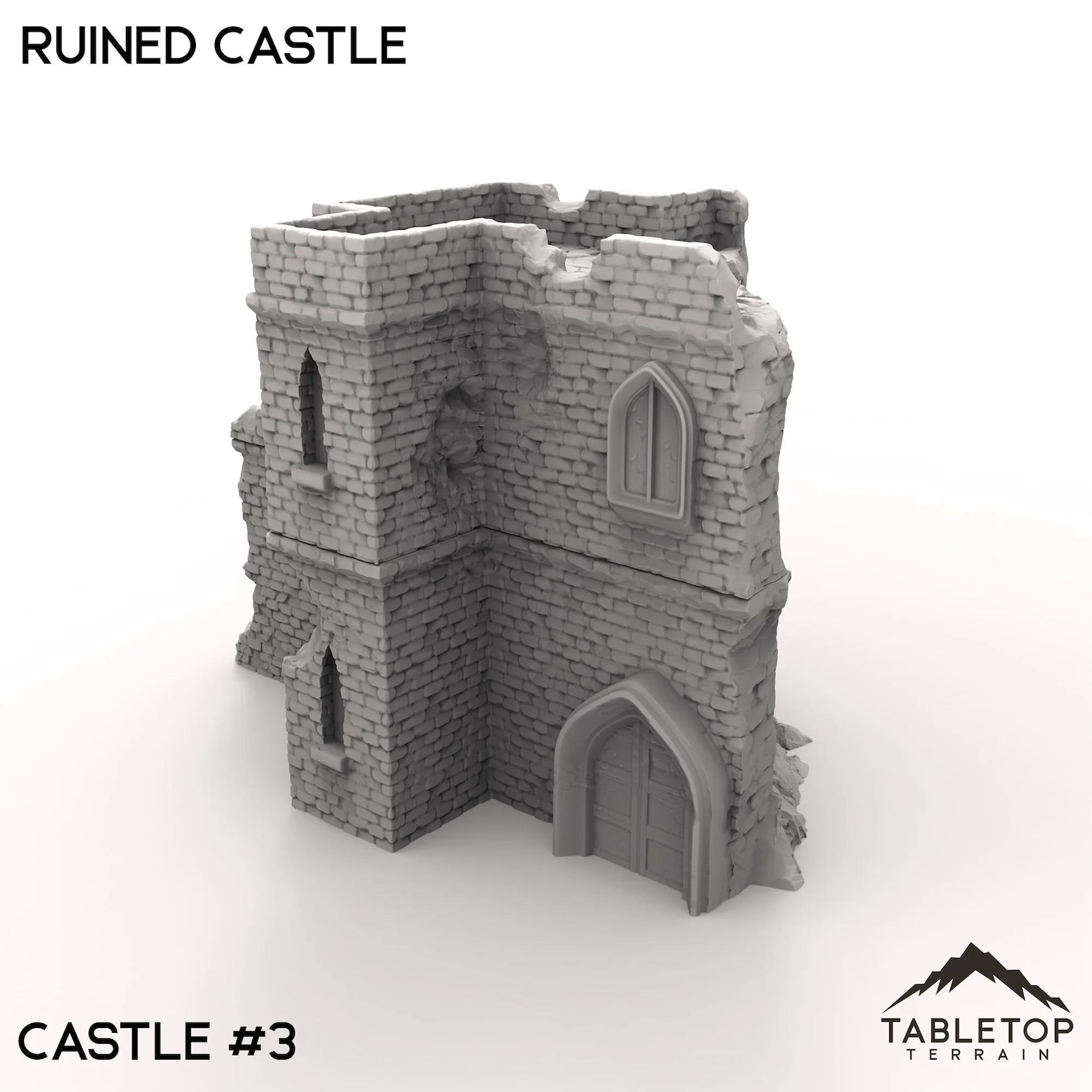 Ruined Castle - Tabletop Terrain Fantasy DND Miniature Roleplaying ...