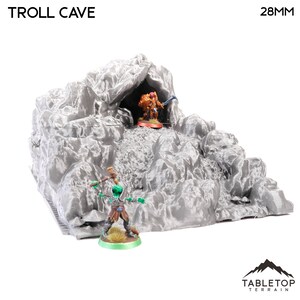 Troll Cave - DND Aos Pathfinder Conquest Miniatureland Tabletop Terrain ...