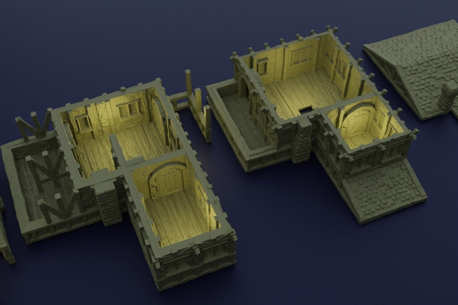 Medieval Slaver Manor - DND Aos Pathfinder Conquest Miniatureland ...