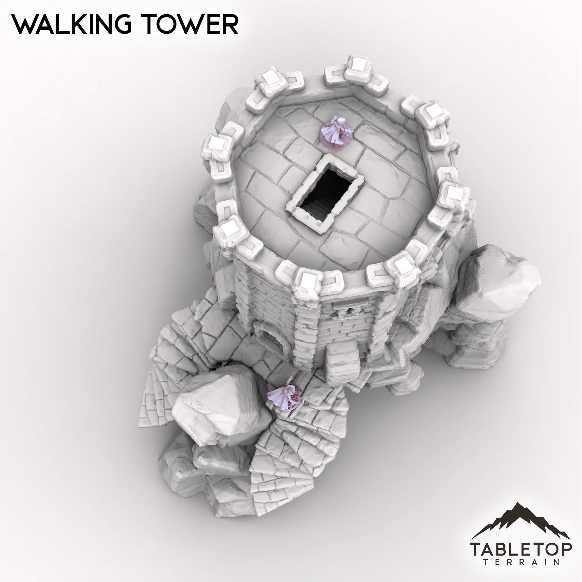 Walking Tower - Tabletop Terrain Fantasy DND Miniature Roleplaying ...