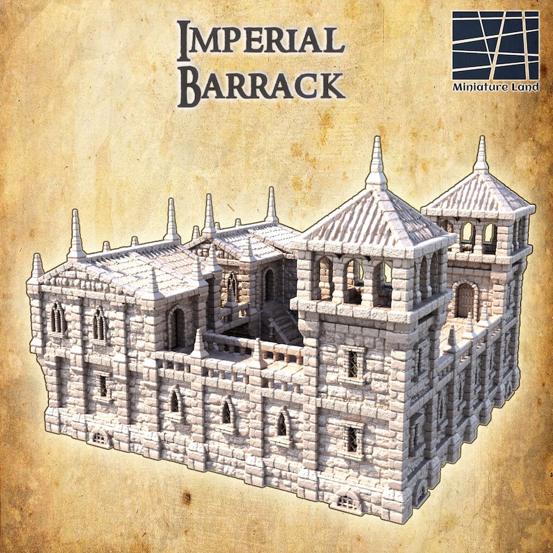 Imperial Barracks - DND Aos Pathfinder Conquest Miniatureland Tabletop ...