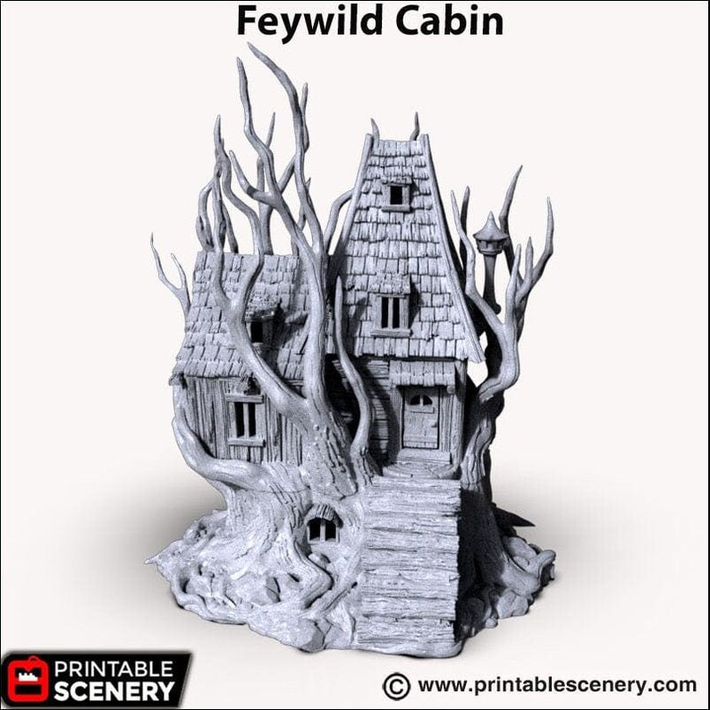 Feywild Cabin - Ruined Fantasy Building - Shadowfey Fantasy Terrain DND ...