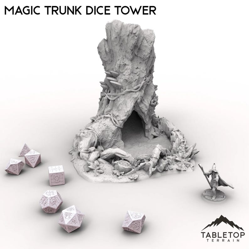 Magic Trunk Dice Tower - Tabletop Terrain Fantasy DND Miniature ...