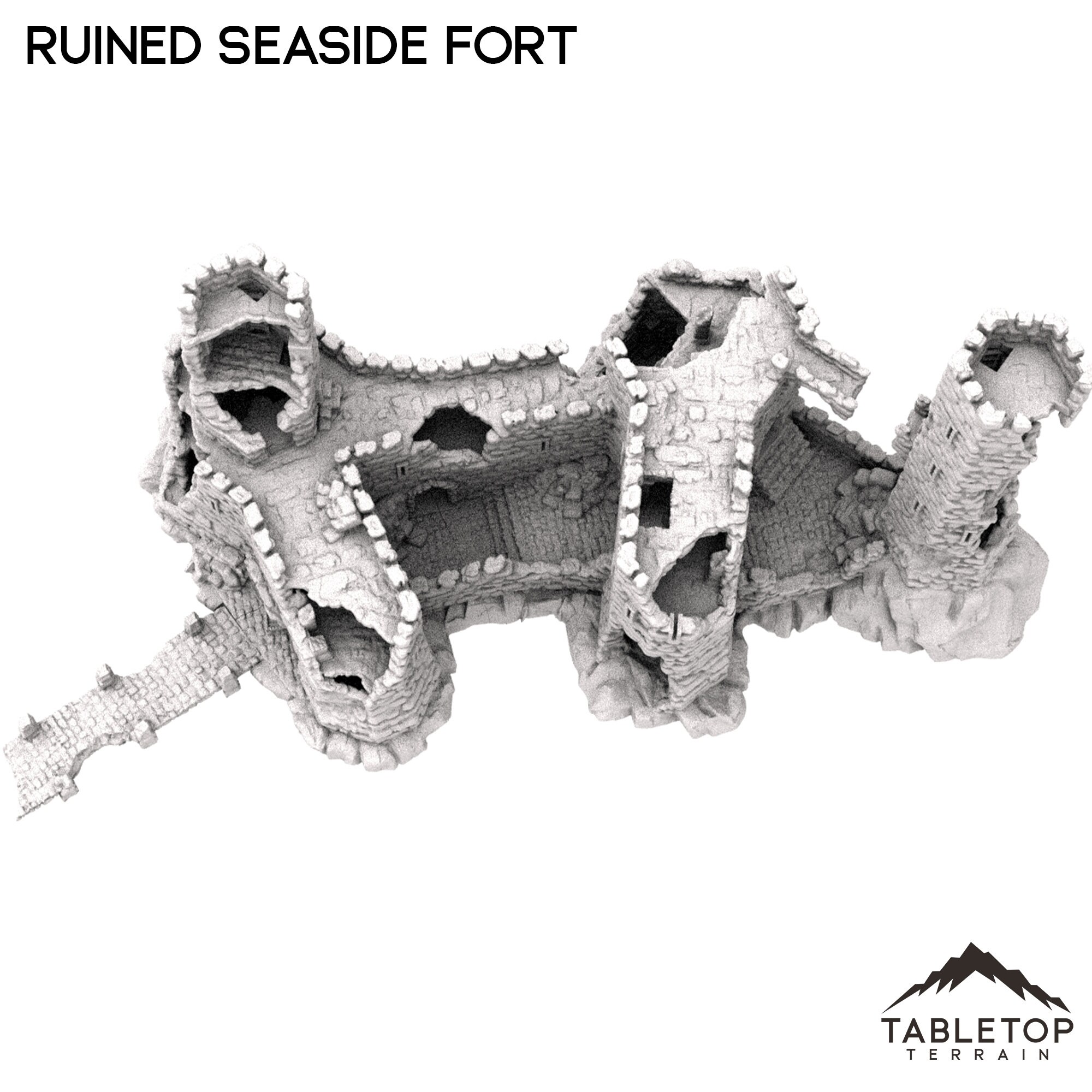 Ruined Seaside Fort - DND Aos Pathfinder Conquest Miniatureland ...