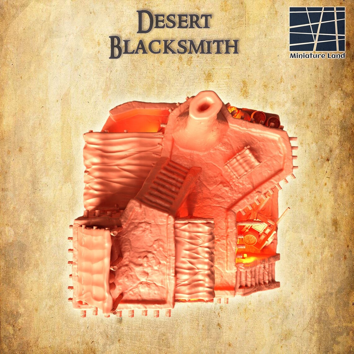 Desert Blacksmith - DND Aos Pathfinder Conquest Miniatureland Tabletop ...