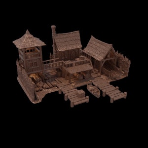Small Wooden Dock DND Aos Pathfinder Conquest Miniatureland Tabletop ...