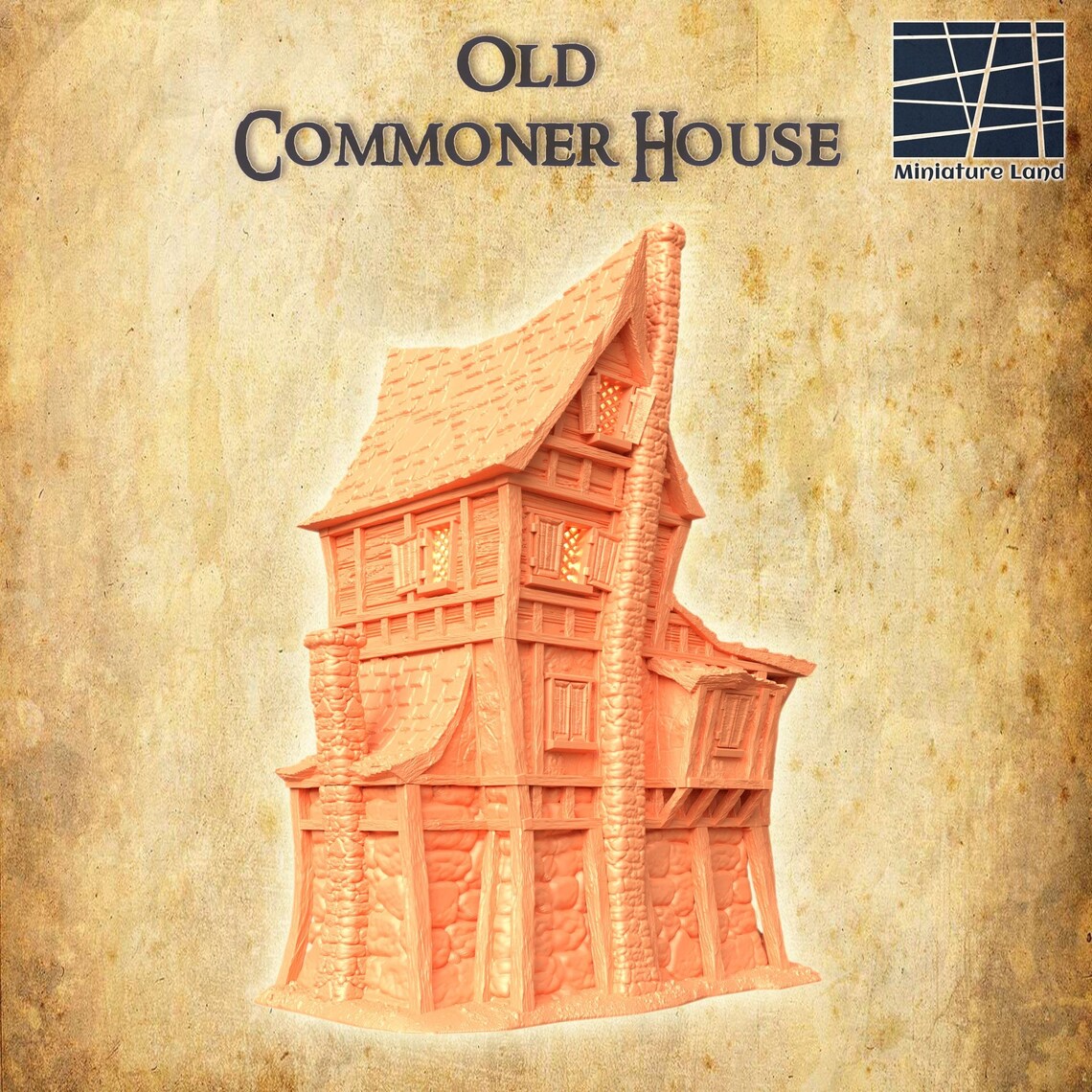 Old Commoner House - DND Aos Pathfinder Conquest Miniatureland Tabletop ...