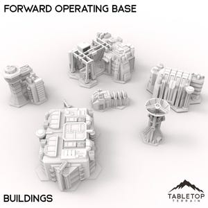 HEXTECH Forward Operating Base - 6mm - Thunderhead Studio 6mm Compatible With Small Scale Mech ...