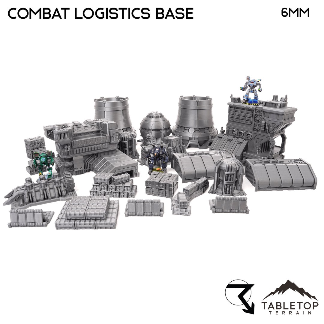 Combat Logistics Base Techscape 6-12mm Battletech Terrain Epic Tabletop ...