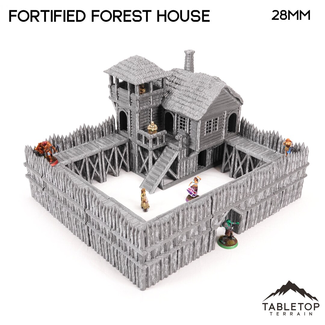 Fortified Forest House - DND Aos Pathfinder Conquest Miniatureland ...