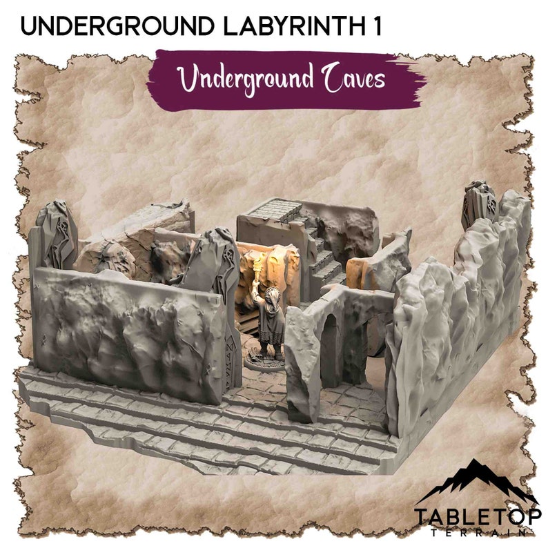 Underground Caves Thematic Dungeon Terrain DND Pathfinder - Etsy