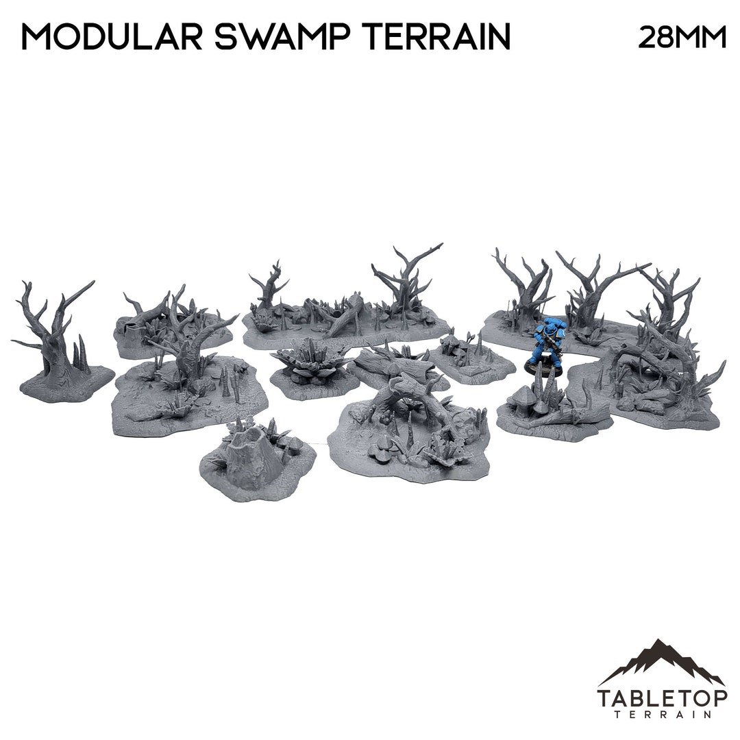 Modular Swamp Terrain - DND Aos Pathfinder Conquest Miniatureland ...