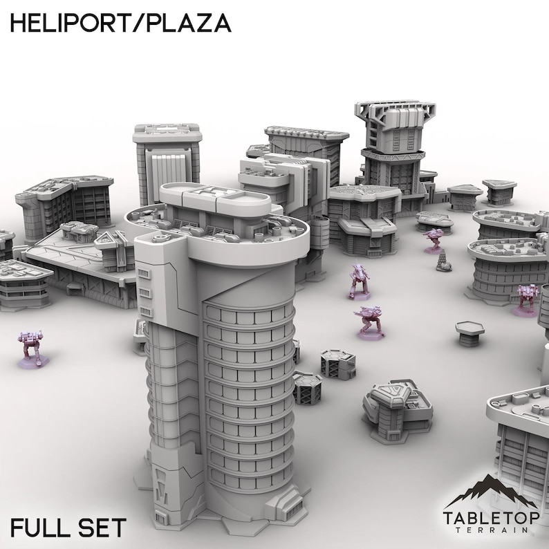 HEXTECH Heliport/plaza - City Map Pack - Thunderhead Studio 6mm ...