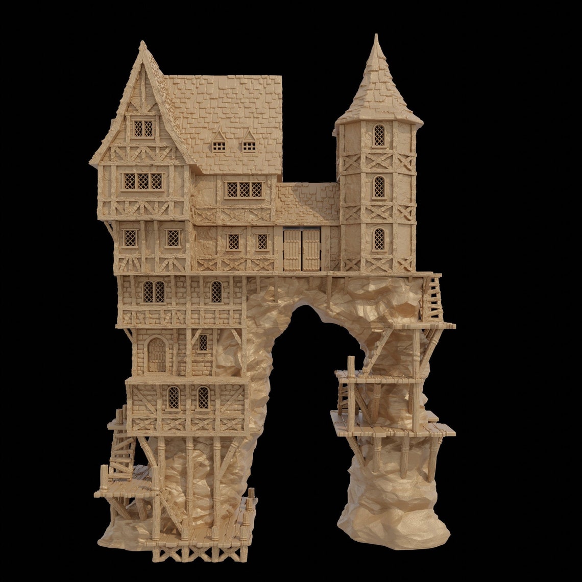 Seaside Cliff Manor - DND Aos Pathfinder Conquest Miniatureland ...