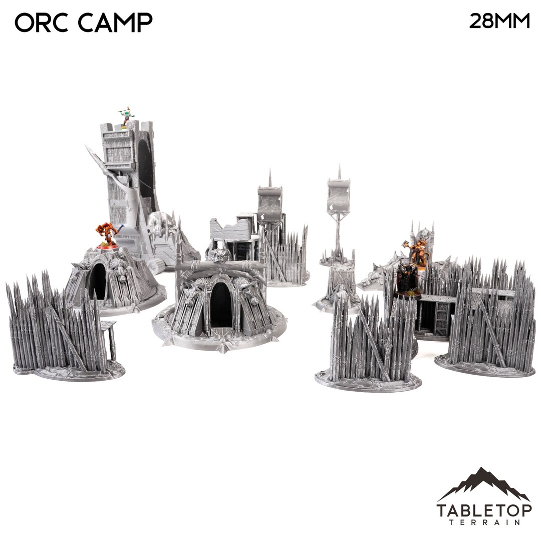 Orc Camp Thematic Dungeon Terrain DND Pathfinder RPG Terrain - Etsy