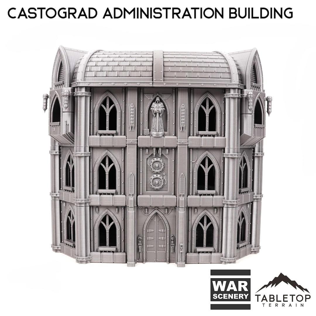 Castograd Administration Building - Tabletop Terrain Grimdark Gothic ...