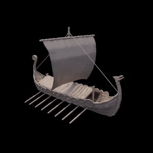 Viking Longship - DND Aos Pathfinder Conquest Miniatureland Tabletop ...