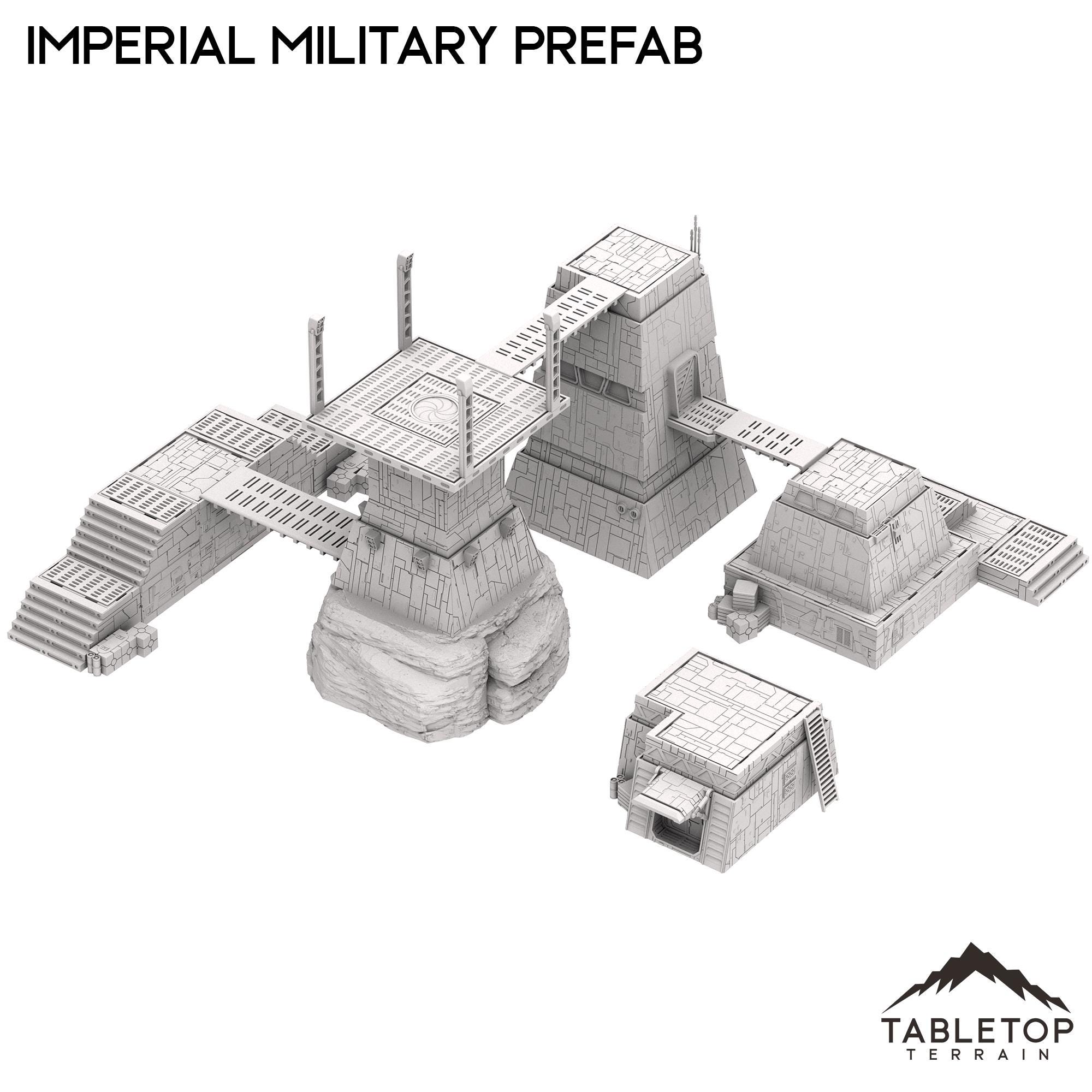 Imperial Military Prefab Set - Tabletop Terrain Outer Rim Compatible ...