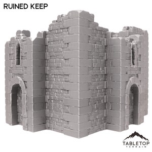 Ruined Keep DND Aos Pathfinder Conquest Miniatureland Tabletop Terrain ...