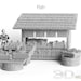 Samurai Market Stalls - Test of Honor Japan Miniatures Terrain - Etsy
