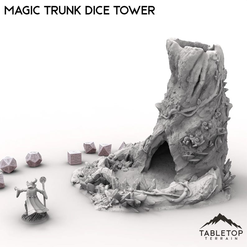 Magic Trunk Dice Tower - Tabletop Terrain Fantasy DND Miniature ...