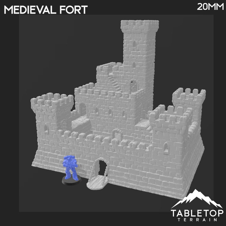Medieval Fort DND Aos Pathfinder Conquest Miniatureland - Etsy