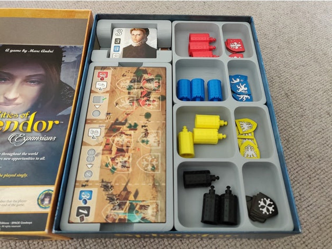 Splendor With Cities Board Game Insert / Organizer - Etsy