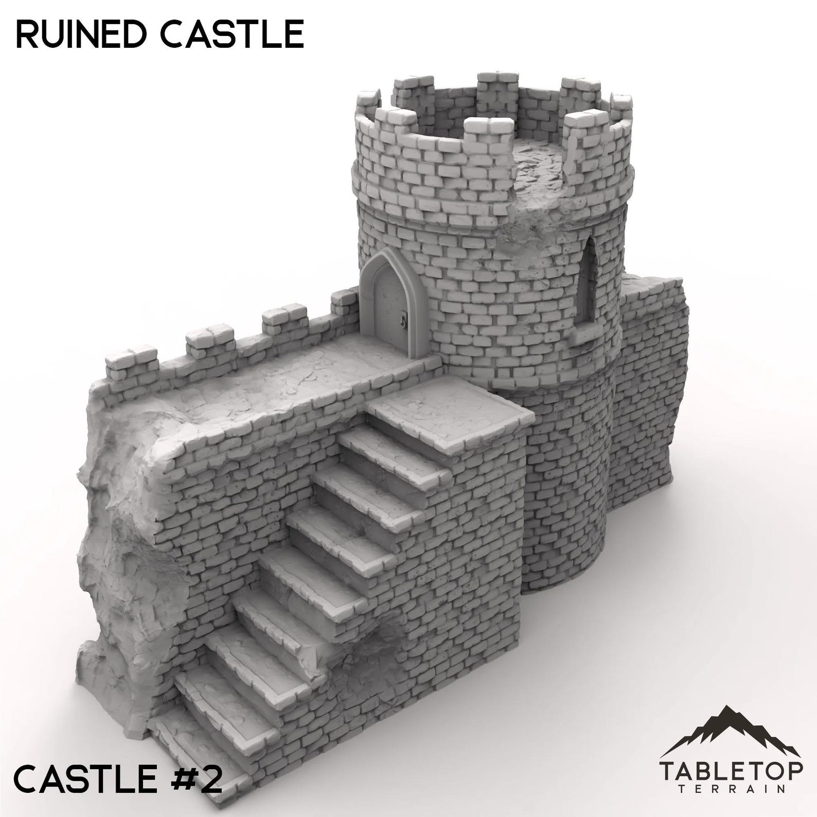Ruined Castle - Tabletop Terrain Fantasy DND Miniature Roleplaying ...