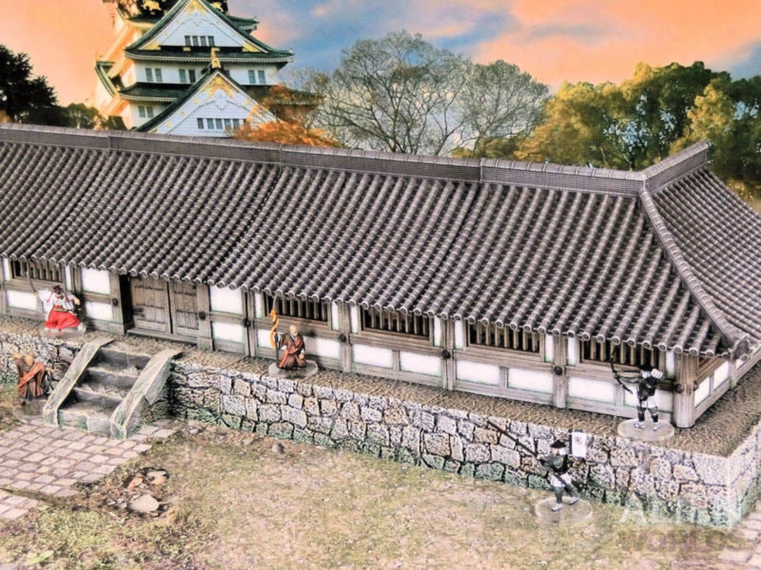 Samurai Temple Wall Set - Test of Honor Japan Miniatures Terrain - Etsy
