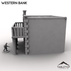 Western Bank - Wild West Terrain Wargaming RPG Exodus Western Rush 28mm ...
