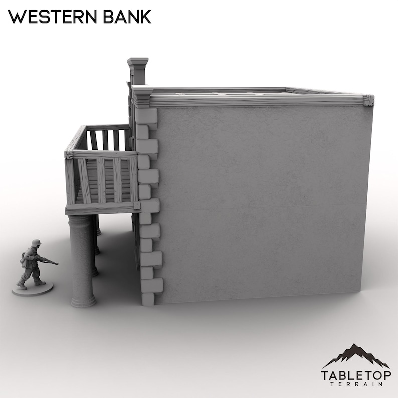 Western Bank - Wild West Terrain Wargaming RPG Exodus Western Rush 28mm ...