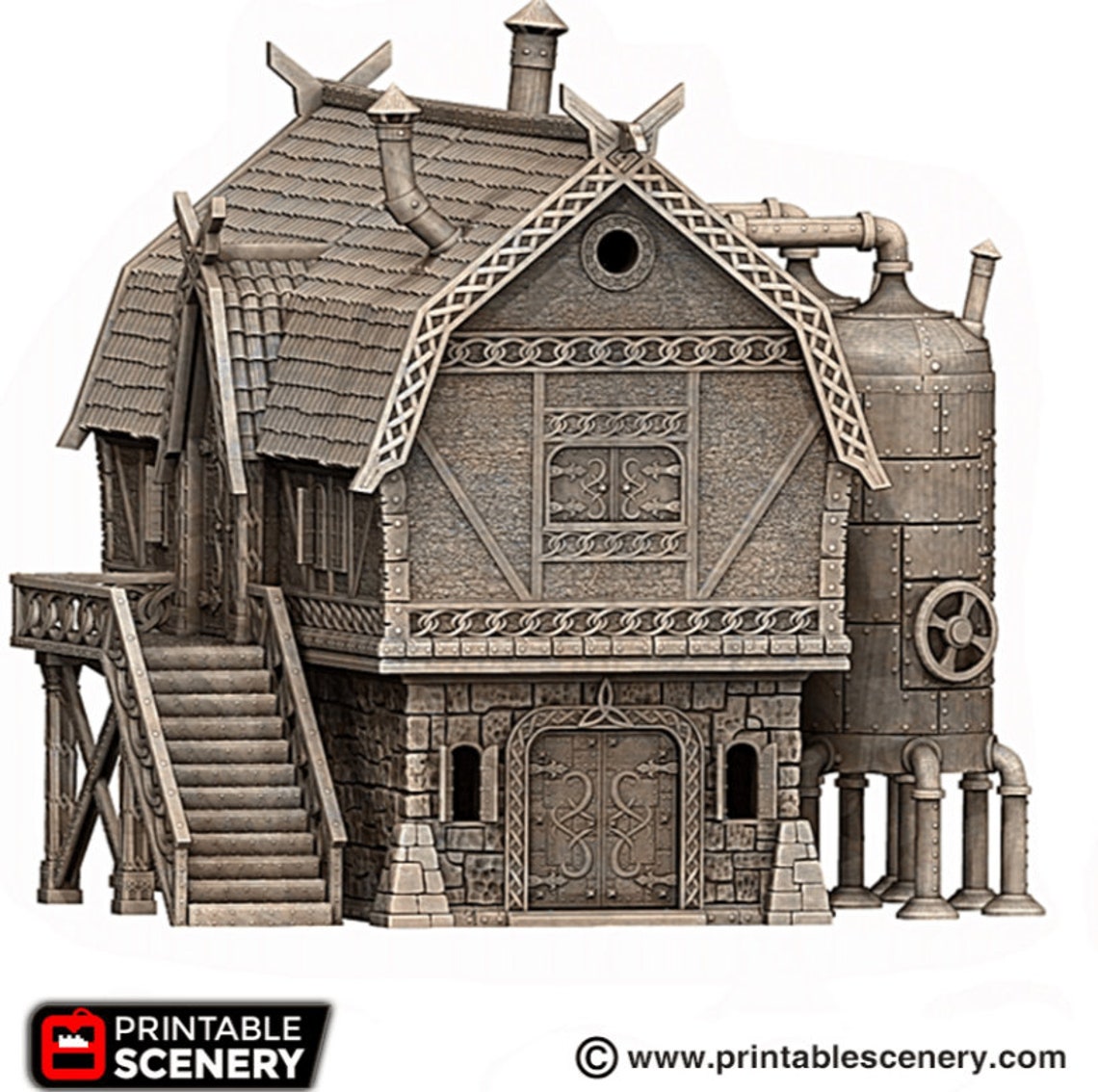 The Brewhouse - Dwarven Fantasy Building - Fantasy Terrain DND Aos ...