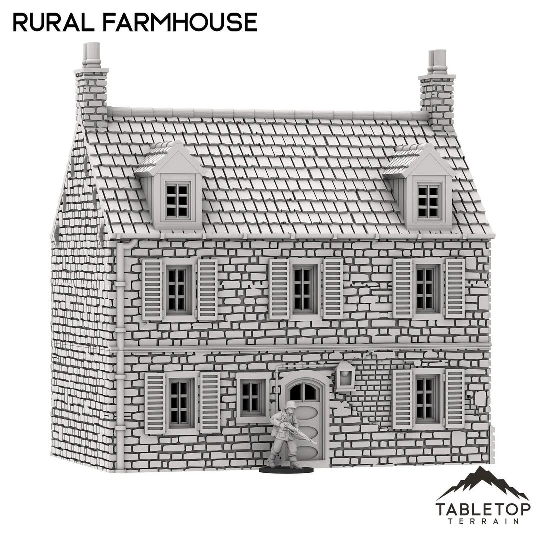 French Rural Farmhouse - WWII Terrain Wargame Tabletop Terrain Terrain ...