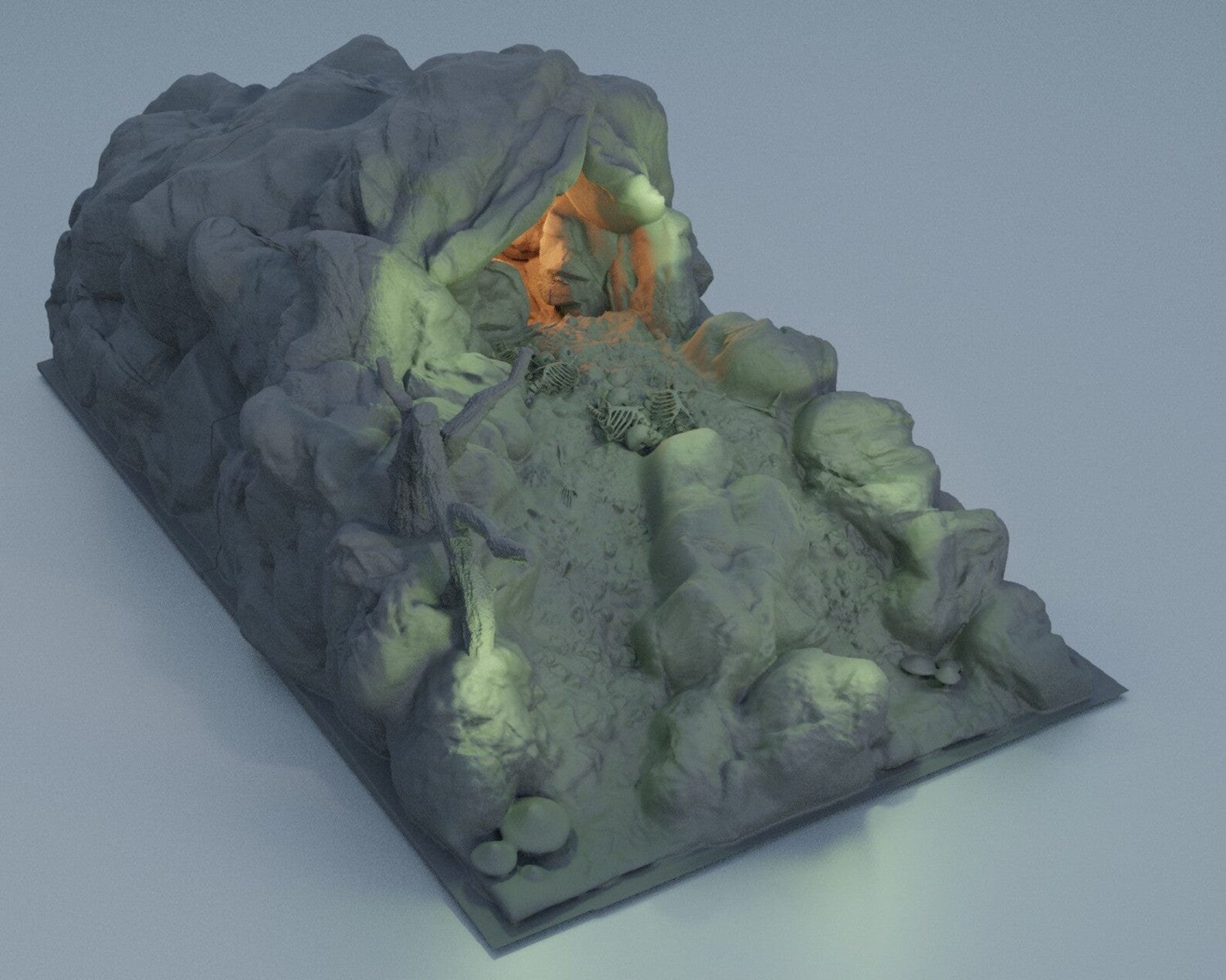 Troll Cave DND Aos Pathfinder Conquest Miniatureland - Etsy
