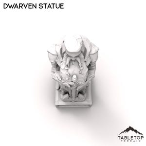 Dwarven Statue - Tabletop Terrain High Fantasy DND 25mm 28mm Fellowship ...