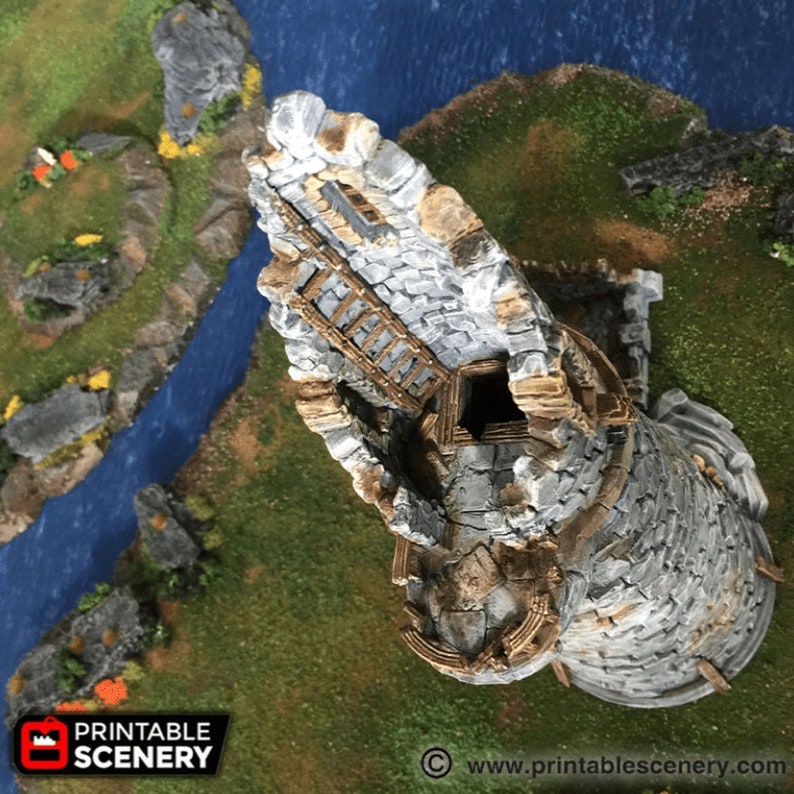 Ruined Lighthouse - Fantasy Ruins - Winterdale Fantasy Terrain DND Aos ...