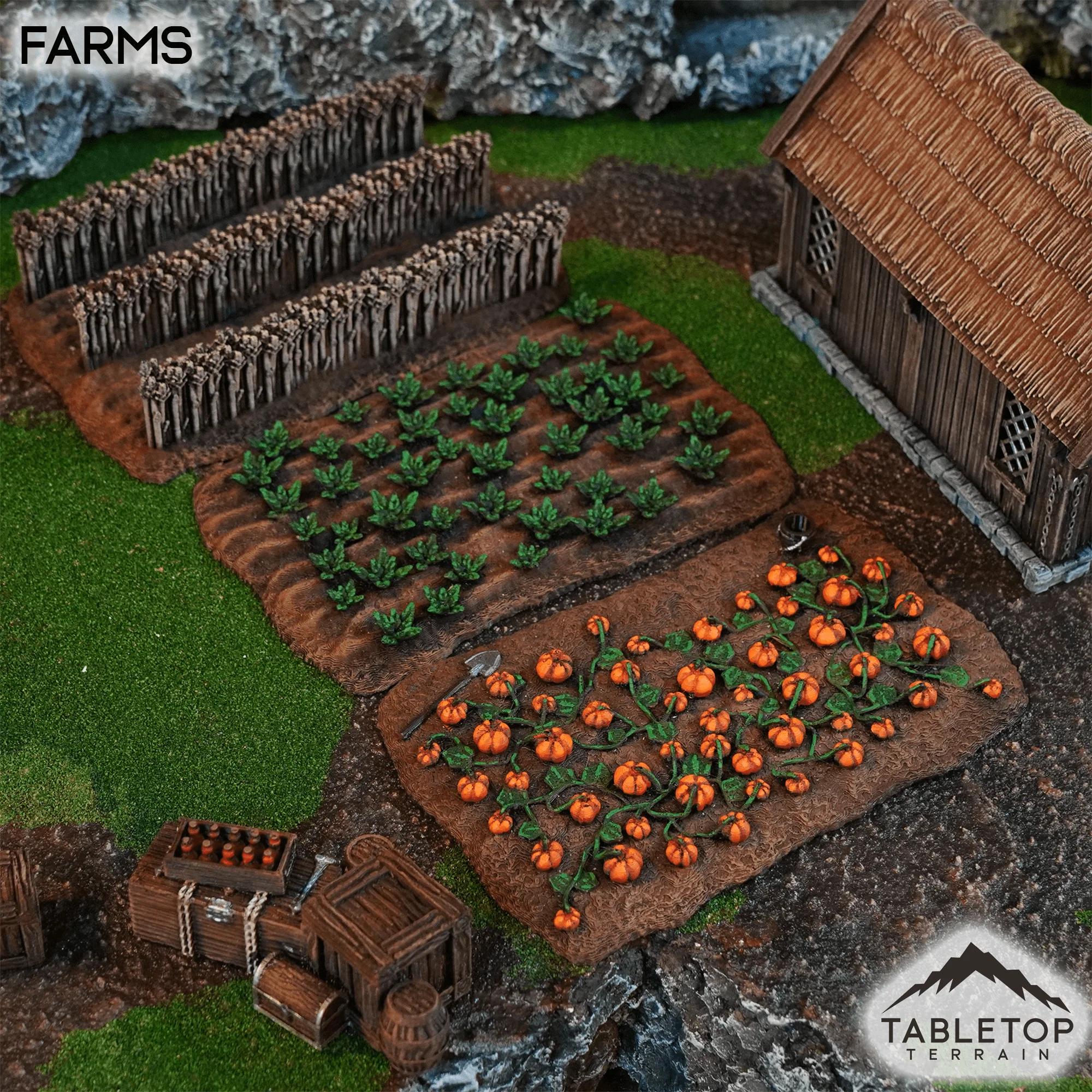 Farms - Kingdom of Saxonia - Tabletop Terrain High Fantasy DND 25mm ...