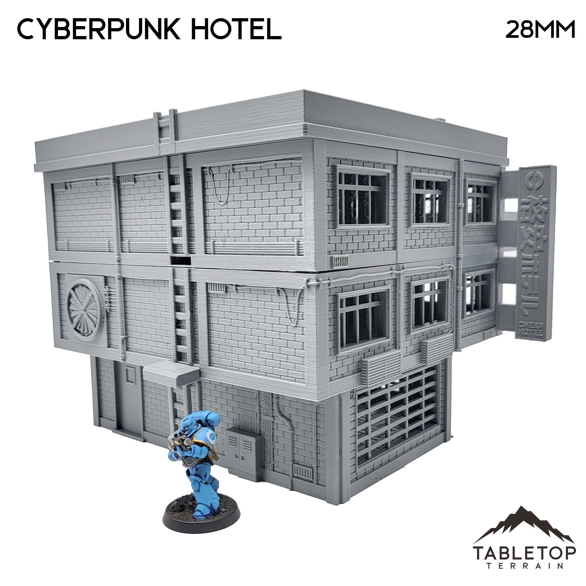 Cyberpunk Hotel Block - Cyberpunk Building - Stargrave Futuristic ...