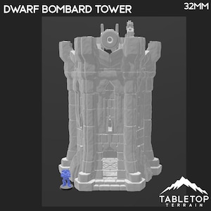 Dwarf Bombard Tower - DND Aos Pathfinder Conquest Miniatureland ...