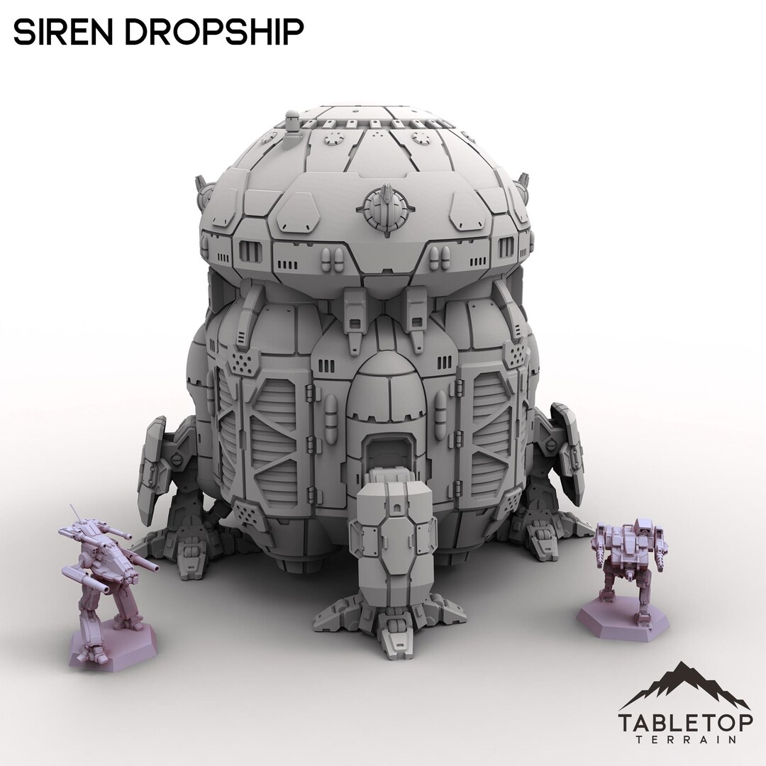 Siren Dropship - Hardware Studios 6mm Compatible With Small Scale Mech Wargames - Etsy