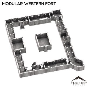 Modular Western Fort - Old Wild Western Rush - Wild West Terrain ...