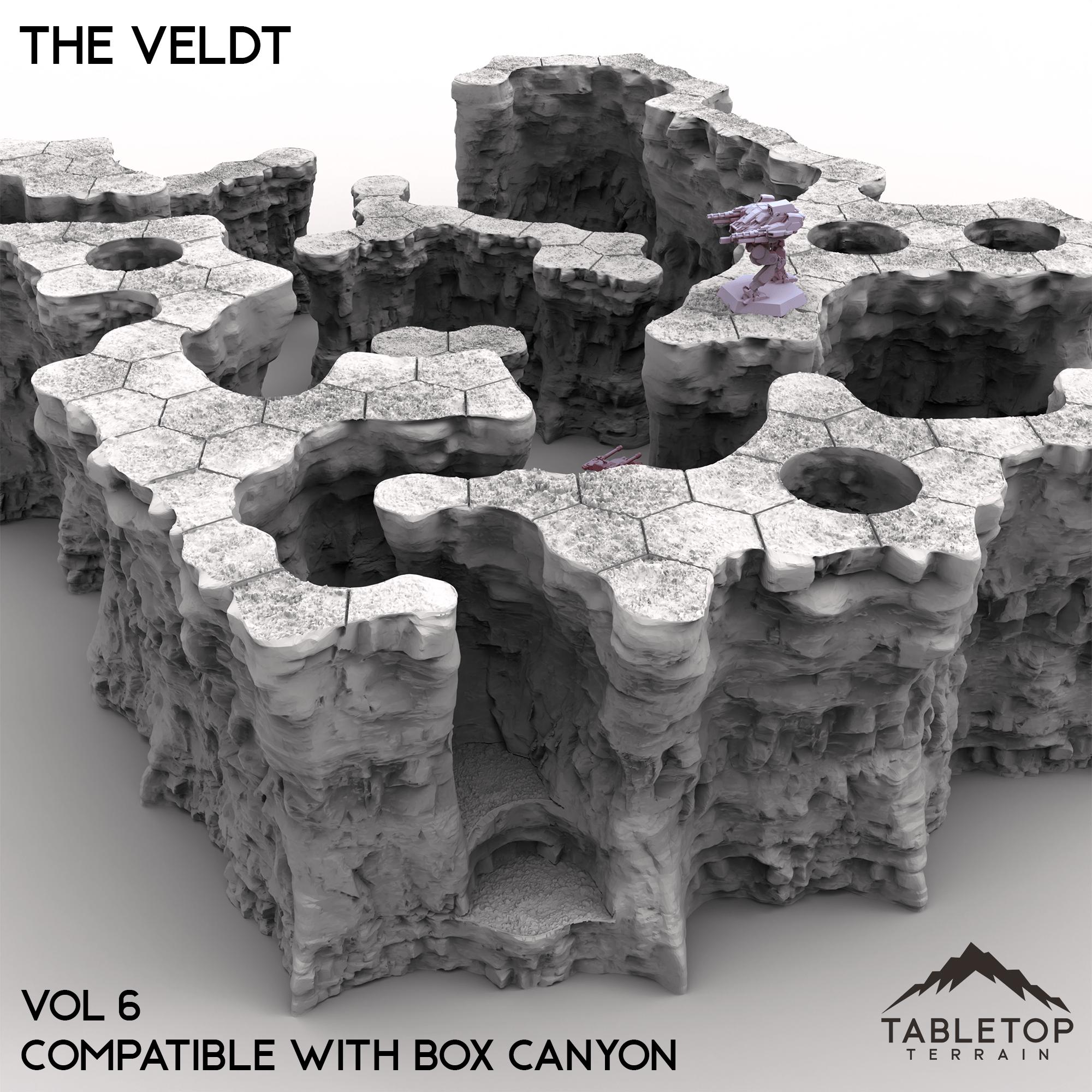 HEXTECH the Veldt Map Hill Sets-6mm - Thunderhead Studio 6mm Compatible ...