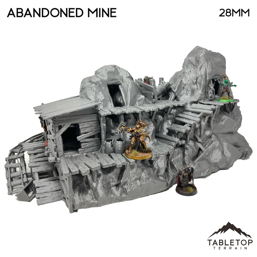 Abandoned Mine - DND Aos Pathfinder Conquest Miniatureland Tabletop ...