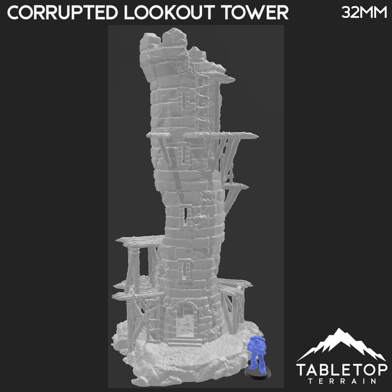 Corrupted Lookout Tower DND Aos Pathfinder Conquest - Etsy