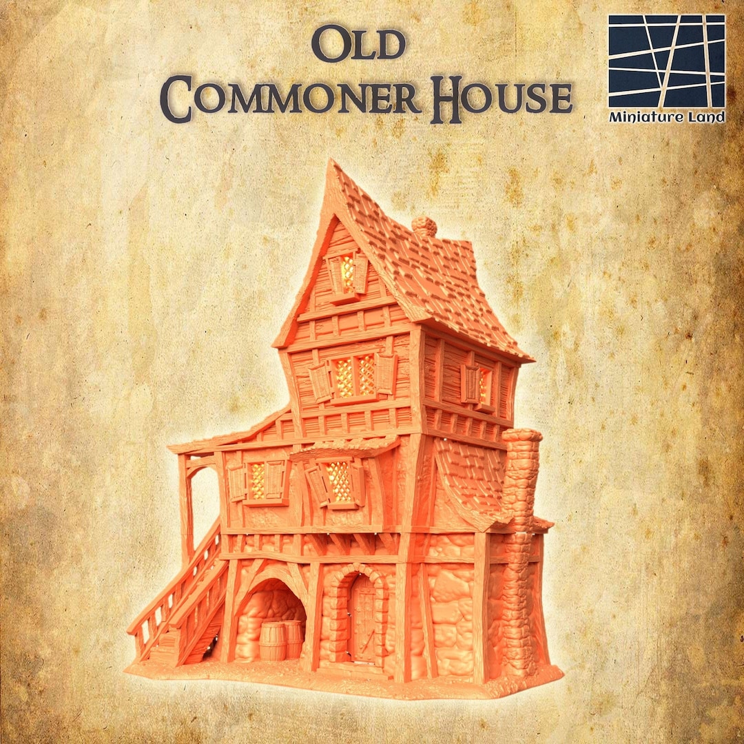 Old Commoner House - DND Aos Pathfinder Conquest Miniatureland Tabletop ...