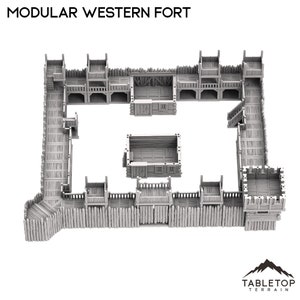 Modular Western Fort - Old Wild Western Rush - Wild West Terrain ...